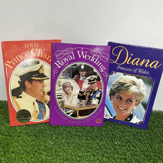 ROYAL FAMILY LADYBIRD Books HRH Princess of Wales Diana Wedding X 3 $9. ...