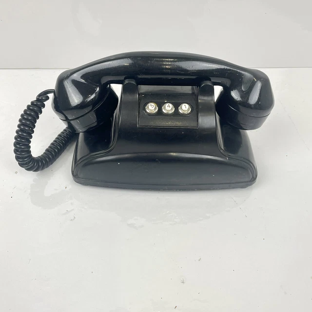 VINTAGE RARE BAKELITE Three Button Desk Office Phone $119.88 - PicClick CA