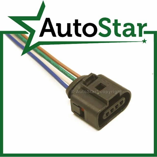 2 PIN CONNECTOR Plug Socket Wiring Loom 1J0973722 Fits VW, Audi, Seat ...