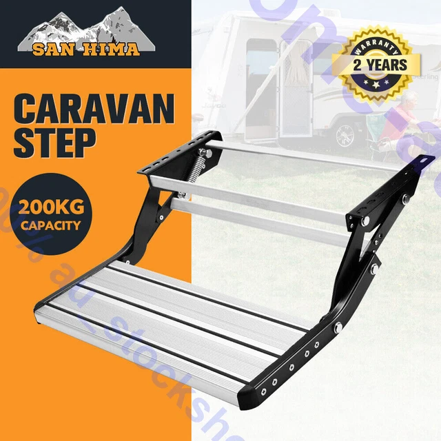 CARAVAN STEP PULL Out Step Single Aluminium 200KG RV Parts Accessories ...
