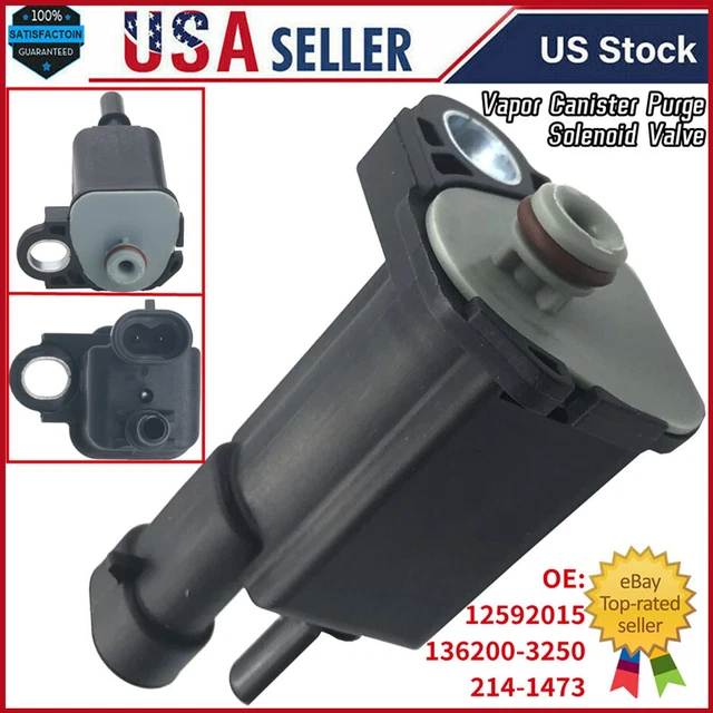 VAPOR CANISTER PURGE Valve Evap Emission Solenoid 2004 - 2014 Chevy GM ...