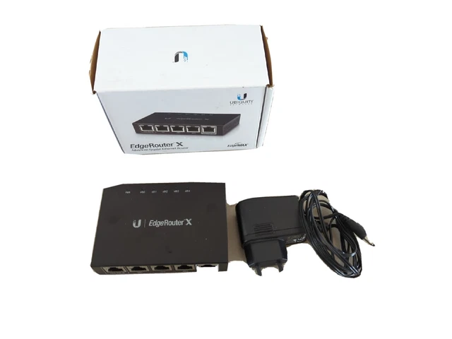 UBIQUITI EDGEROUTER X ER-X 5 port Router/Managed Switch w/EU PSU £29.99 ...