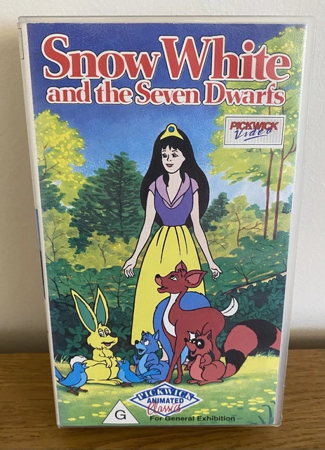 SNOW WHITE AND the Seven Dwarfs VHS Pickwick Video Animated 1990 TESTED ...