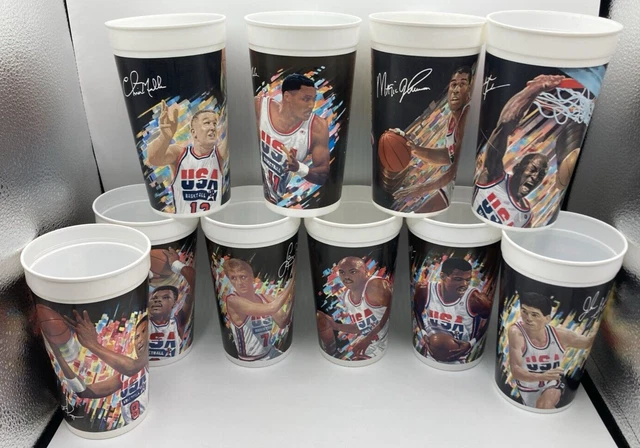 1992 USA OLYMPIC Basketball Dream Team McDonald's Collector Cups Full ...