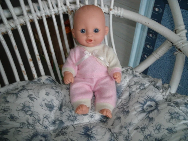 UNUSUAL HARD BODIED Baby Doll 9.5" Well Detailed All One Piece! Dressed ...