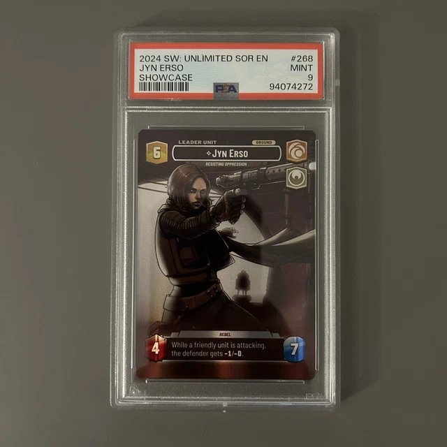 JYN ERSO SHOWCASE 2024 Star Wars: Unlimited Spark Of Rebellion #268 PSA ...