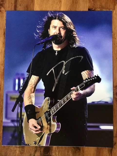 DAVE GROHL GENUINE Signed Photo Original Autographed 8''x 10" Photo EUR ...