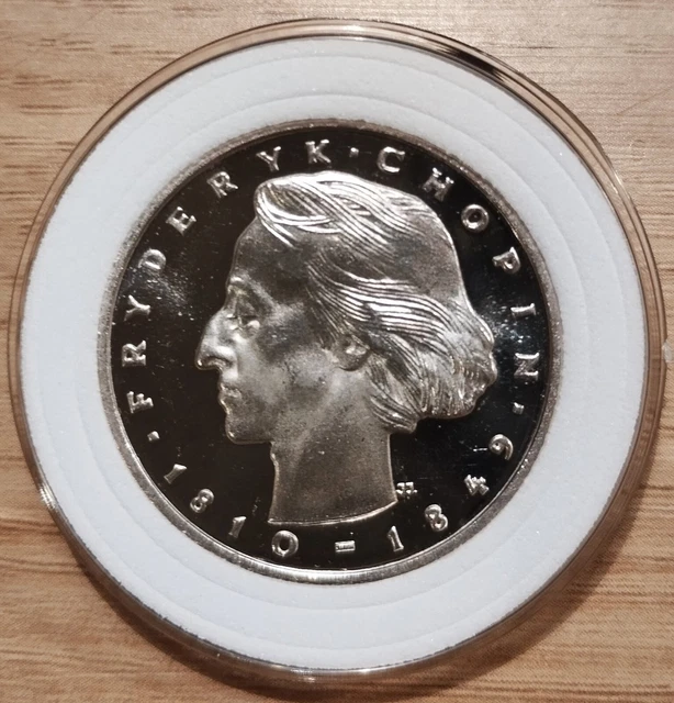 POLEN 50 ZLOTY 1972 """ Frédéric Chopin """ in Silber "" in polierter ...