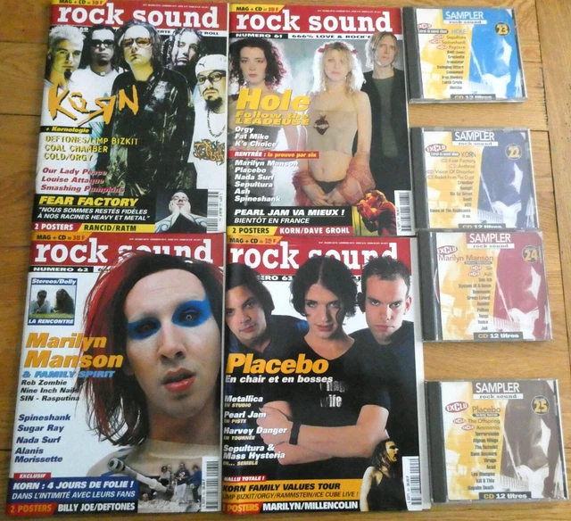 MAGAZINE ROCK SOUND du N° 60, 61, 62, 63 Comme Neuf avec CD's EUR 22,00 ...