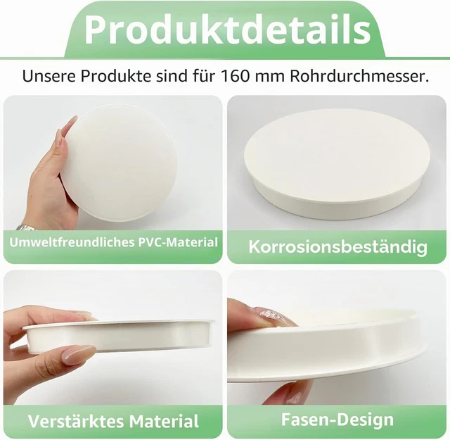 ROHRSTOPFEN STOPFEN FÜR Drainagerohr DN 150/160 - Stopfen Muffenstopfen ...