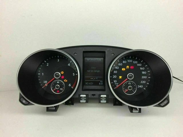 VW GOLF 6 Diesel KM/H Tacho Instrument Cluster Speedometer Speedo ...