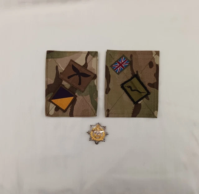 BRITISH ARMY GURKHA RLC Cap Badge And MTP Blanking Patches. £7.00 ...