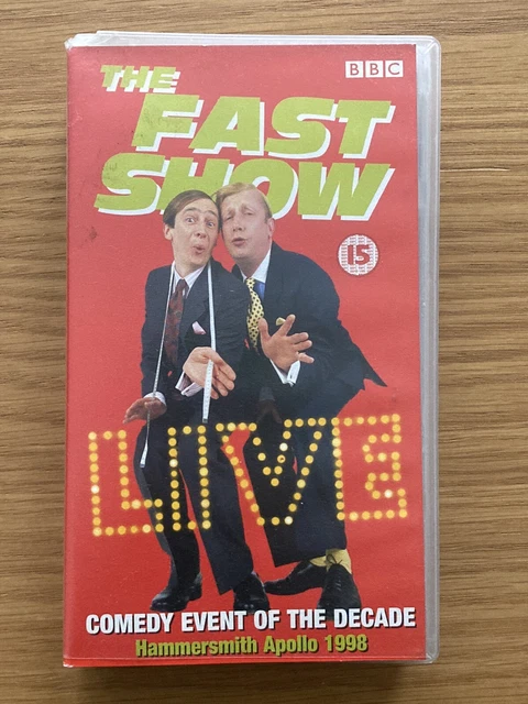 THE FAST SHOW Live VHS Tape 1998 Tv Show British Comedy Paul Whitehouse ...