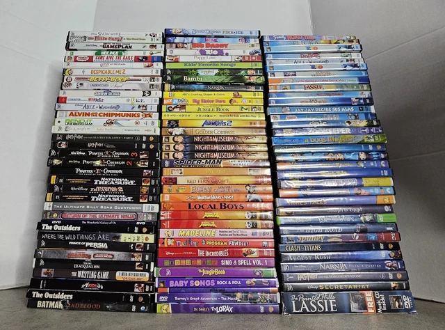 WHOLESALE LOT 100+ DVDs Kids & Family Childrens Baby Disney Nickelodeon ...