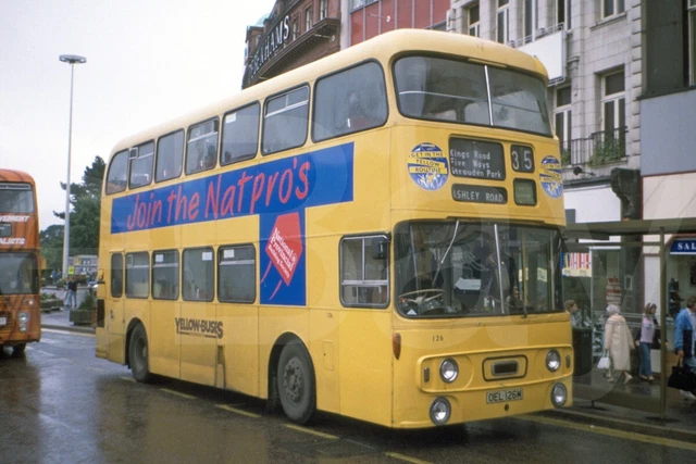BUS PHOTO - Yellow Buses Bournemouth 126 OEL126M Daimler Fleetline ...