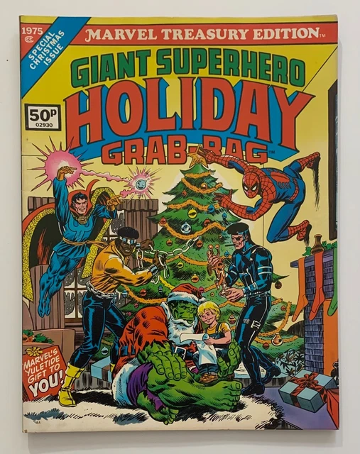 MARVEL TREASURY EDITION #8 Giant Superhero Holiday Grab-bag (Marvel ...