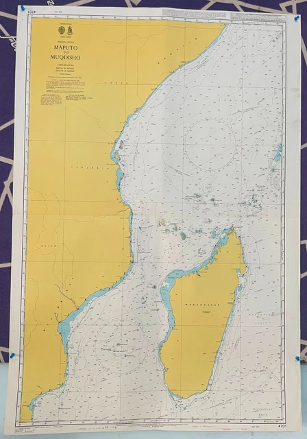 AMIRAUTÉ 4701 INDIEN Océan Maputo Pour Muqdisho Carte Chart Maritime ...