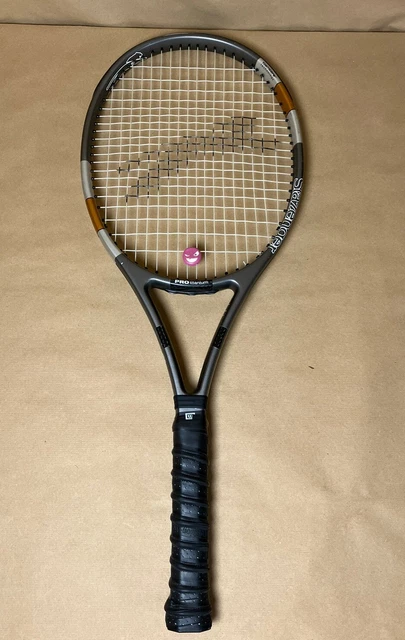 TIM HENMAN TENNIS Racket Slazenger Pro Titanium Braided With Case £90. ...