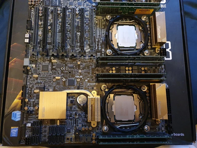 ASUS Z10PE-D8 WS Workstation Motherboard,Dual Xeon E5-2699V3 Cpu, 256Gb ...