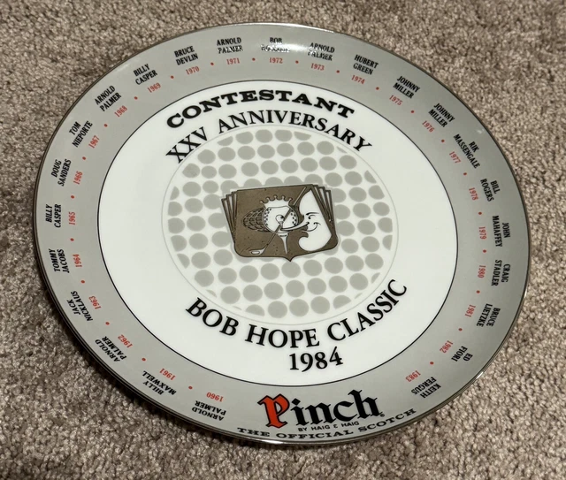 1984 BOB HOPE Classic Golf Contestant Plate $50.00 - PicClick CA