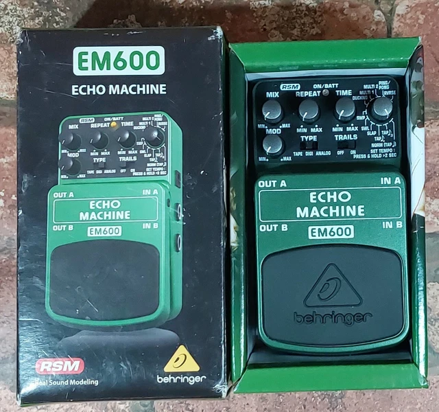 BEHRINGER EM600 ECHO Machine Guitar Multi-Delay Effects Pedal £84.95 ...