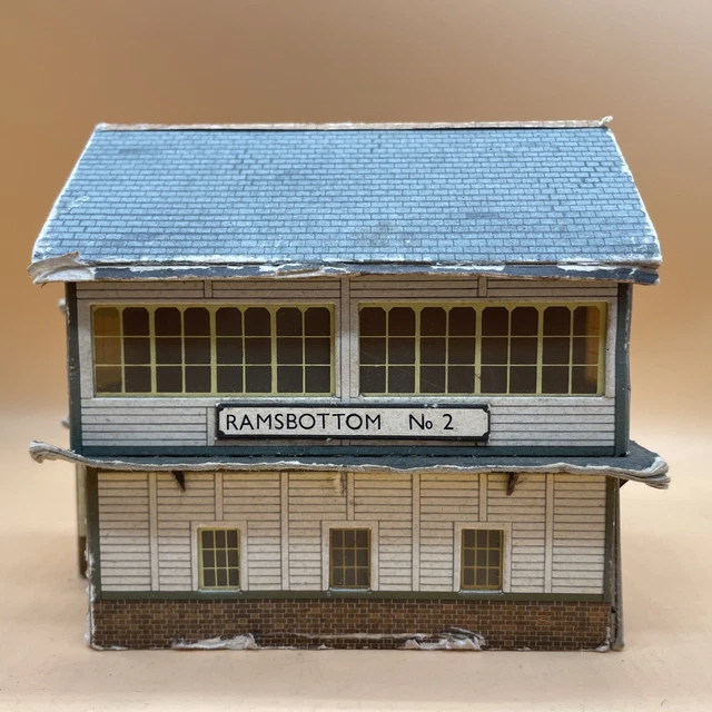 CARDBOARD VINTAGE BUILDING Railroad Railway VINTAGE RAILWAY Station ...