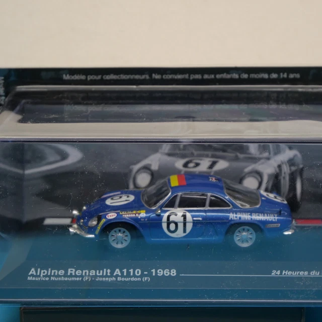 -1/43-IXO PRESSE-ALPINE RENAULT A110-Le Mans 1968- EUR 12,50 - PicClick FR