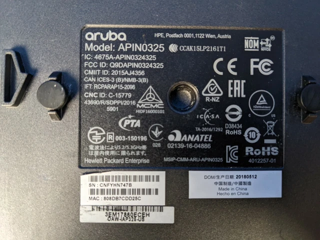 ALCATEL LUCENT ARUBA Instant IAP-325-US Access Point 802.11ac 325 ...