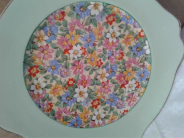 VINTAGE ROYAL STAFFORDSHIRE. A.J. WILKINSON Appitizer Serving, FLORAL ...