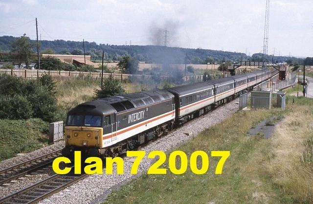 ORIGINAL RAILWAY COLOUR slide 47814 Bournemouth-Manchester at Radley on ...