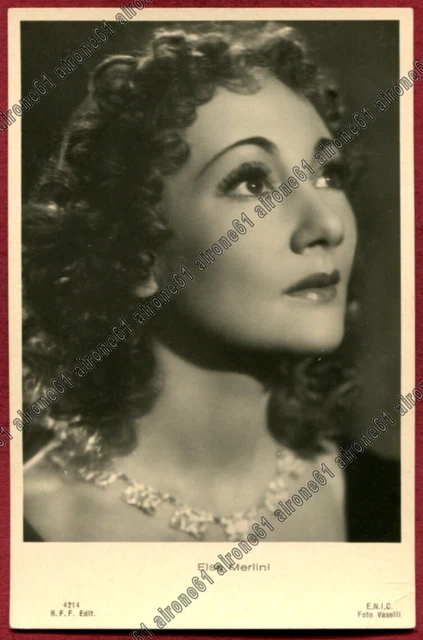 ELSA MERLINI 10 TRIESTE - ATTRICE ACTRESS ACTRICE CINEMA MOVIE real ph ...