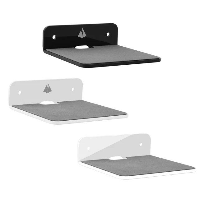 ACRYLIC SPEAKER WALL Shelf Wall Mounted BT Speaker Holder Rack £11.19 ...