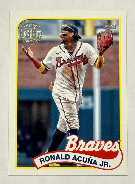RONALD ACUNA JR 2024 Topps Series 1 1989 Atlanta Braves #89B-17 EUR 0,46 - PicClick IT