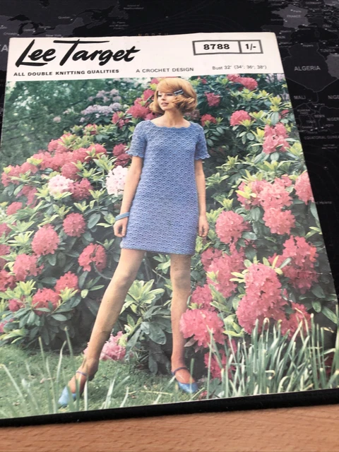 VINTAGE CROCHET PATTERN Lee Target 8788 DK Vintage dress Original ...