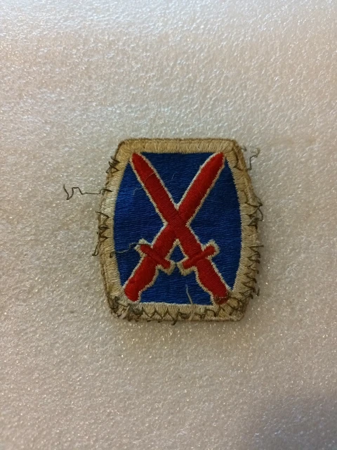 PATCH ARMEE US 10th INFANTRY DIVISION WW2 ORIGINAL EUR 10,00 - PicClick FR