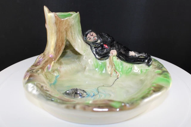 EXTREMELY RARE WEMBLEY Ware Ashtray "Swagman Under a Tree" Circa 1955 ...