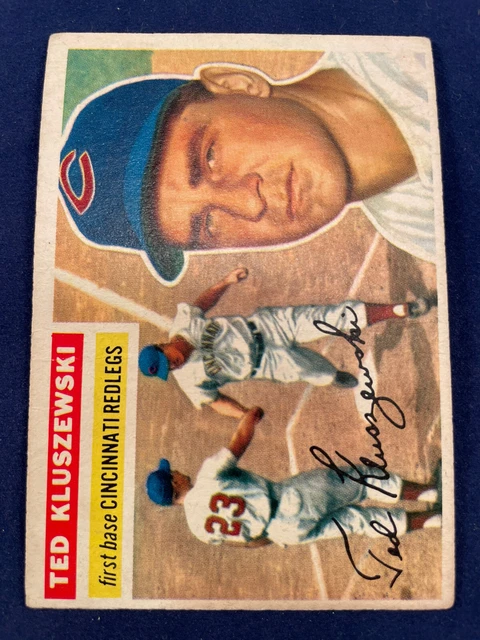 CARTE DE BASEBALL Reds 1956 Topps #25 Ted Kluszewski Cincinnati Reds ...