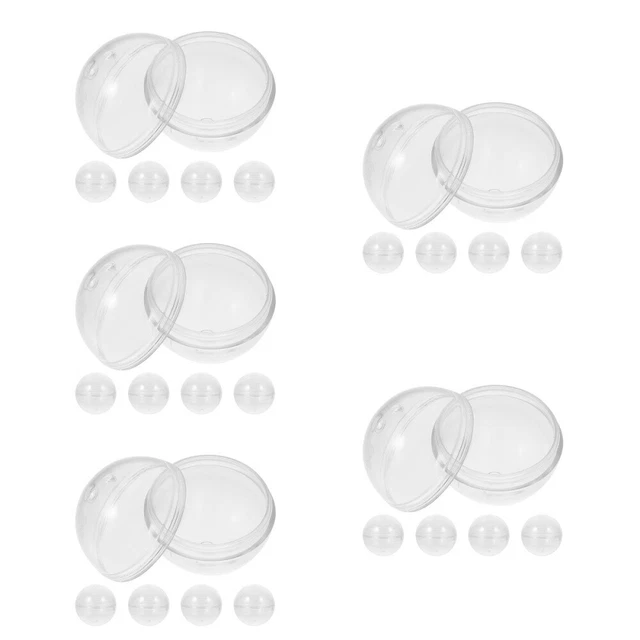 5 COUNT VENDING Machine Clear Capsules Fillable Balls Gumballs Child £ ...