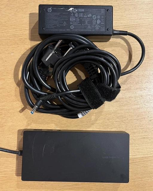 HP USB-C DOCKING Station TPA-B01 mit original HP 65W Netzteil TOP!!! EUR 12,00 - PicClick DE
