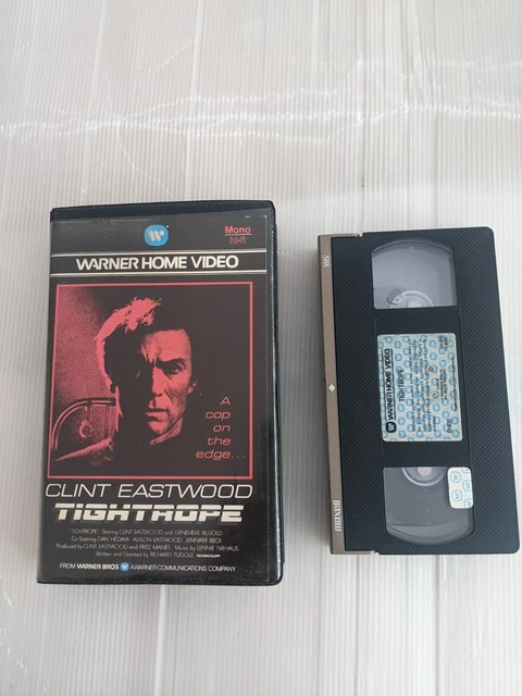 TIGHTROPE - clint eastwood - Pre Cert VHS - Big Box - Warner Home Video ...