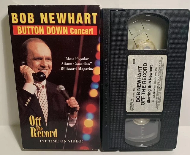 BOB NEWHART: OFF the Record (VHS) STAND-UP BUTTON DOWN CONCERT £2.76 ...