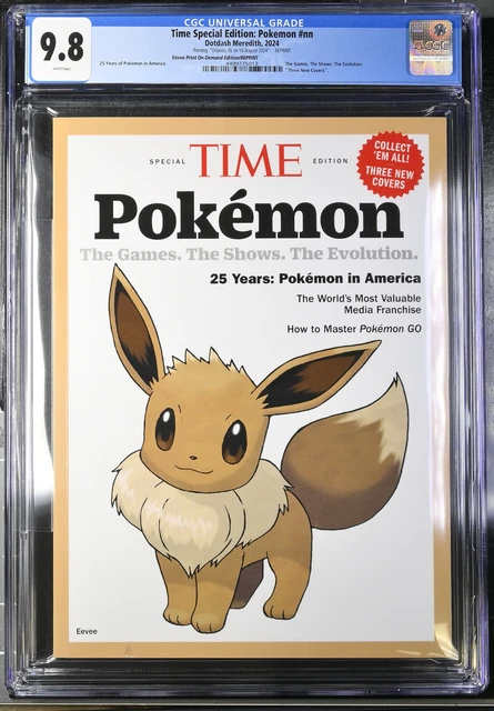 TIME MAGAZINE SPECIAL Edition: Pokémon - Eevee Cover CGC 9.8 - Reprint ...