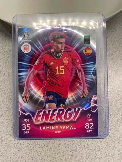 MATCH ATTAX UEFA Euro 2024 Lamine Yamal Energy Spain Trading Card £11. ...