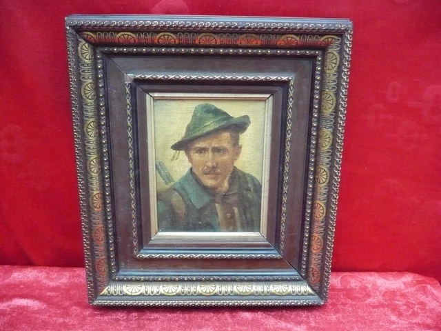 SUBLIME, VIEUX TABLEAU __Chasseur__ Sig. Jean Booth _ EUR 151,15 ...