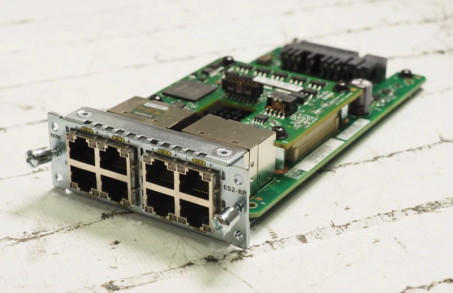 CISCO NIM-ES2-8-P 8-PORT Gigabit Ethernet LAN Switch Network Interface ...