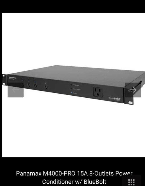PANAMAX (NEW) M4000-PRO 15A 8-Outlet BlueBOLT Programmable Power ...