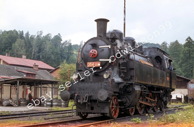 35MM CZECH RAILWAY Slide - ČSD Class 354 No. 354 1217 4-6-2T Locomotive ...