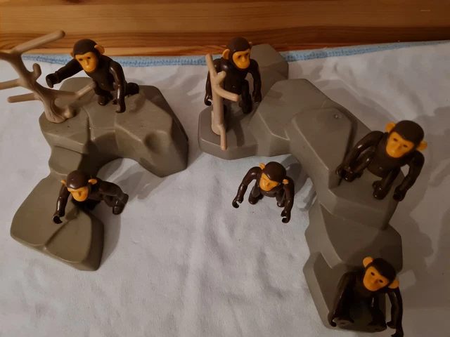 PLAYMOBIL 3496 TIERPARK Zoo Affengehege Schimpansen EUR 13,00 - PicClick DE
