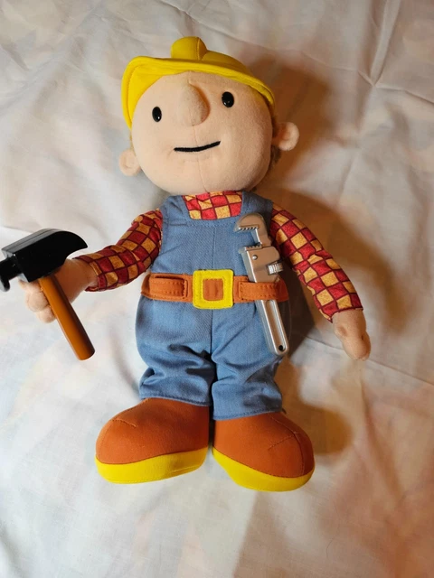 HTF 2001 TALKING 13" BOB THE BUILDER Toy DOLL Action Figure HASBRO ...