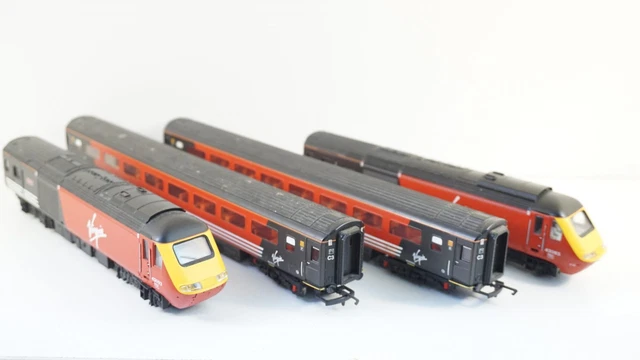 Hornby Hst Set Intercity 125 In Virgin Livery Oo Gauge £97 20 Picclick Uk